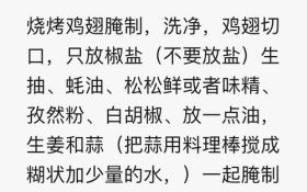 烧烤鸡翅怎么腌制才入味_烧烤鸡翅腌制配方比例