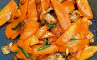 胡萝卜片炒肉怎么做_胡萝卜片炒肉热量高吗