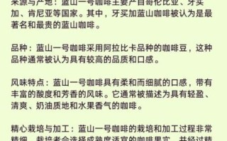 蓝山咖啡产地_蓝山咖啡口感特点