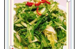 苦菊怎么凉拌好吃_凉拌苦菊要不要焯水