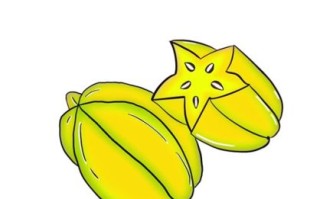 杨桃图片卡通怎么画_杨桃卡通简笔画教程