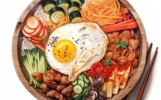 韩国料理插画_如何画韩式美食插画