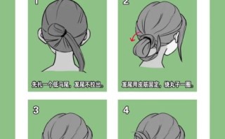 超简单丸子头扎法图解_三分钟搞定丸子头