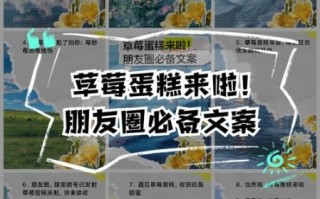 草莓蛋糕怎么发朋友圈_草莓蛋糕文案怎么写