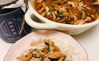 榨菜肉丝打卤面怎么做_榨菜肉丝打卤面热量高吗