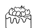 巧克力蛋糕简笔画怎么画_巧克力蛋糕简笔画图片大全