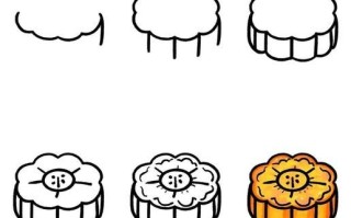 月饼卡通图片大全_可爱月饼简笔画怎么画