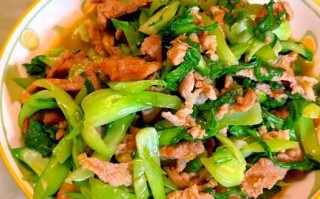 青菜炒肉丝怎么做_青菜炒肉丝热量高吗