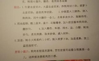 狗肉汤的做法_狗肉汤配料窍门