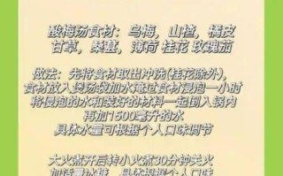 家庭版酸梅汤怎么做_正宗配方比例