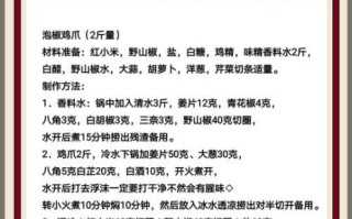 柠檬泡椒凤爪怎么做_需要哪些配料