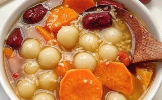 酒酿圆子加红薯怎么做_红薯酒酿圆子甜汤做法