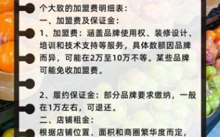 加盟水果店一般多少钱_加盟水果店需要哪些费用