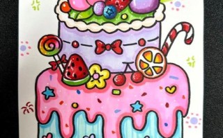 奶油蛋糕图片卡通_如何画可爱又简单