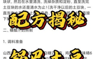 锅巴土豆调料配方_怎么做才外酥里嫩