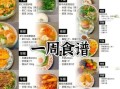 家常减脂餐食谱_一周减脂餐怎么做