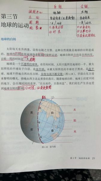 初一下册地理视频怎么学_地球运动知识点梳理-第2张图片-山城妙识