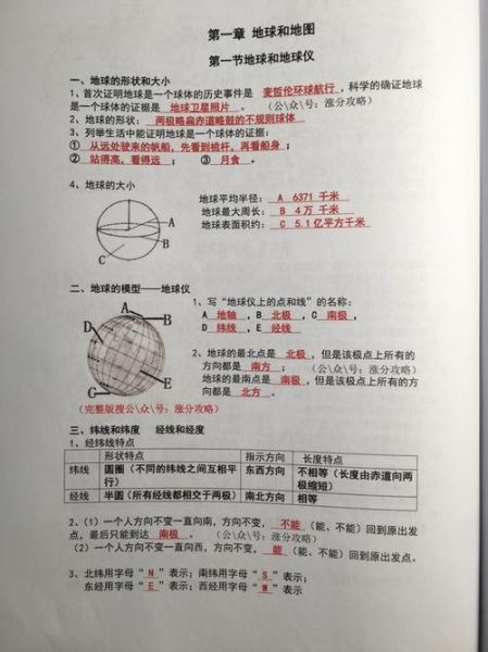七年级上册地理同步_地球和地图怎么学-第2张图片-山城妙识 七年级上册地理同步_地球和地图怎么学-第2张图片-山城妙识