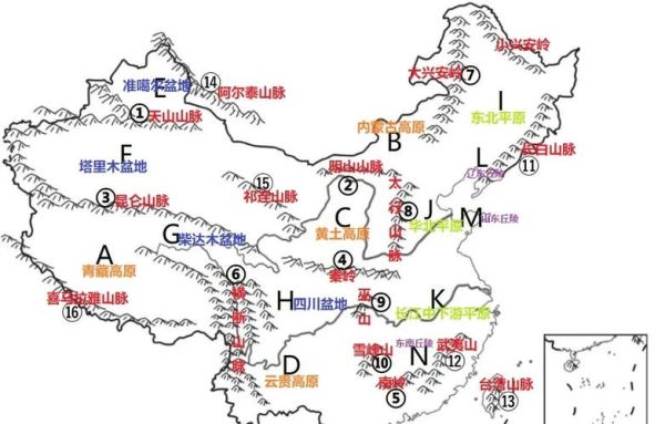 八年级上册地理重点知识_中国地形分布图怎么记-第2张图片-山城妙识 八年级上册地理重点知识_中国地形分布图怎么记-第2张图片-山城妙识
