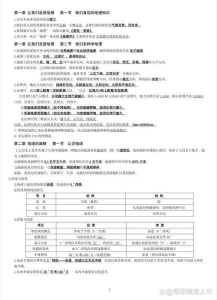 七年级上册湘教版地理怎么学_七年级地理知识点归纳-第1张图片-山城妙识