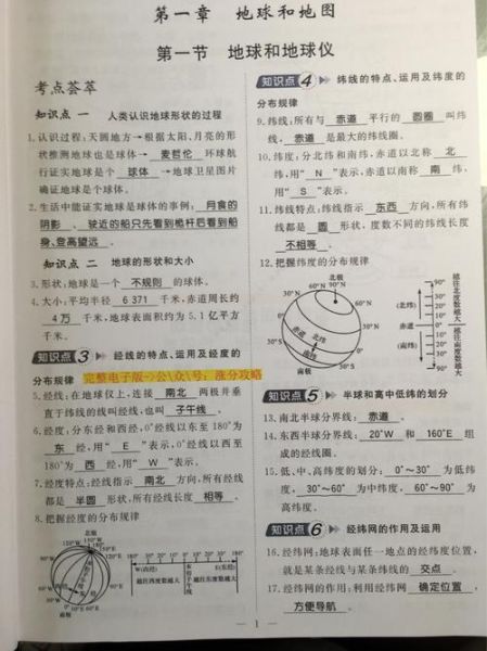 七年级地理上册知识点总结_地球与地图怎么学-第2张图片-山城妙识 七年级地理上册知识点总结_地球与地图怎么学-第2张图片-山城妙识