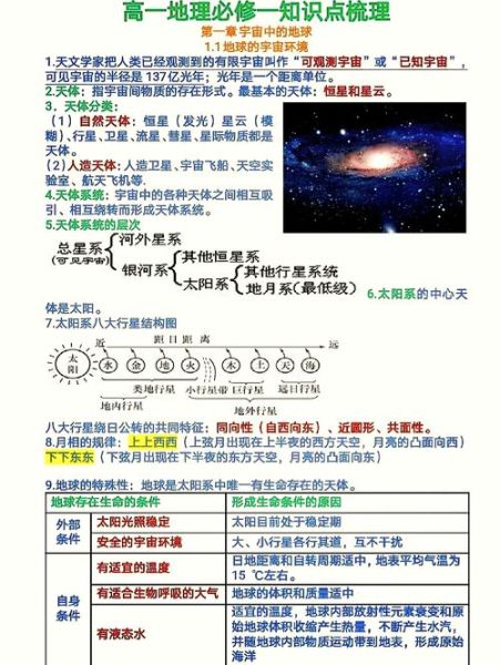 高中地理怎么学_高中地理必修一知识点-第1张图片-山城妙识 高中地理怎么学_高中地理必修一知识点-第1张图片-山城妙识