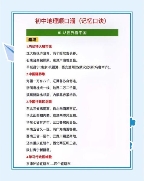 地理助学读本怎么用_如何高效记忆地理知识-第2张图片-山城妙识 地理助学读本怎么用_如何高效记忆地理知识-第2张图片-山城妙识