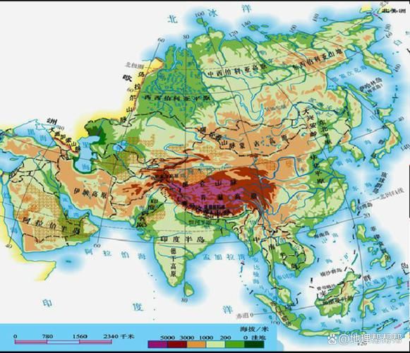 七年级下册地理中图版_亚洲地形气候特点-第1张图片-山城妙识 七年级下册地理中图版_亚洲地形气候特点-第1张图片-山城妙识