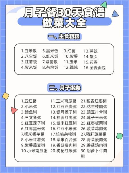 坐月子吃什么好_月子餐30天食谱及做法-第3张图片-山城妙识