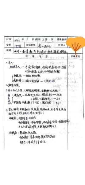 地理课听课评语怎么写_地理听课记录优缺点-第3张图片-山城妙识