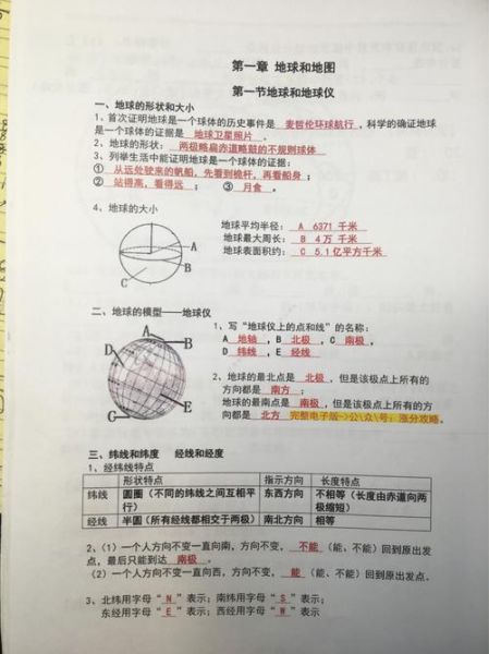 七年级地理上册重点_地球和地图怎么学-第2张图片-山城妙识 七年级地理上册重点_地球和地图怎么学-第2张图片-山城妙识