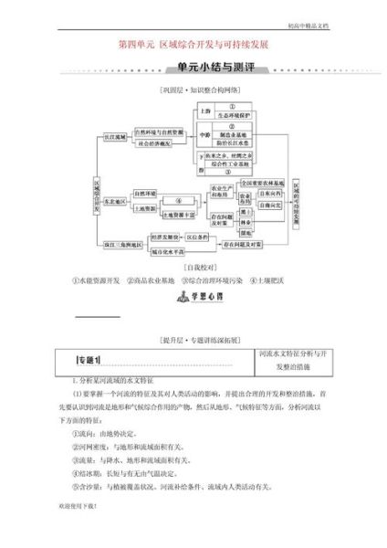 高二地理必修三知识点有哪些_区域可持续发展措施-第2张图片-山城妙识