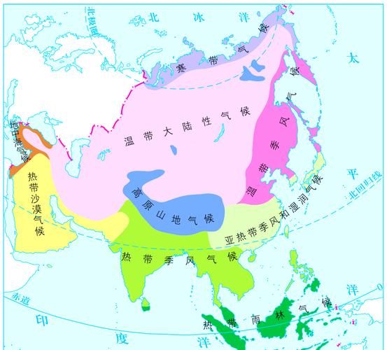 亚洲地形特征有哪些_季风气候对农业的影响-第1张图片-山城妙识 亚洲地形特征有哪些_季风气候对农业的影响-第1张图片-山城妙识