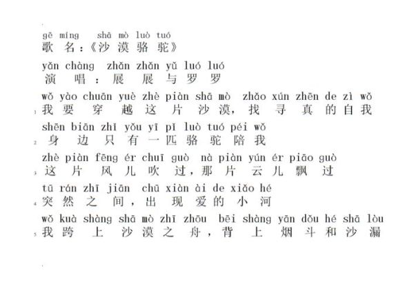 骆驼的拼音怎么拼写_骆驼拼音声调是几声-第1张图片-山城妙识