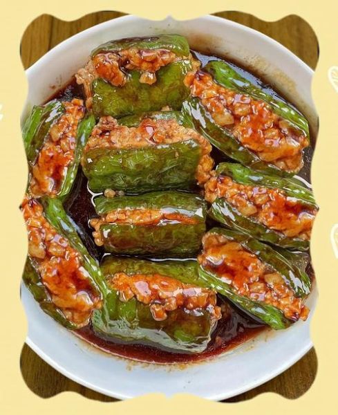 虎皮尖椒酿肉怎么做_虎皮尖椒肉馅做法-第1张图片-山城妙识