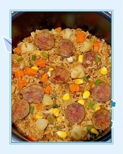 香肠焖米饭怎么做_香肠焖米饭的窍门-第1张图片-山城妙识 香肠焖米饭怎么做_香肠焖米饭的窍门-第1张图片-山城妙识