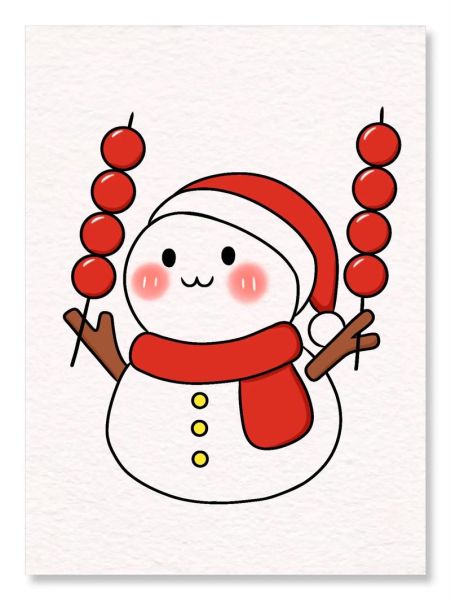 雪人简笔画怎么画_雪人涂色教程大全-第1张图片-山城妙识 雪人简笔画怎么画_雪人涂色教程大全-第1张图片-山城妙识