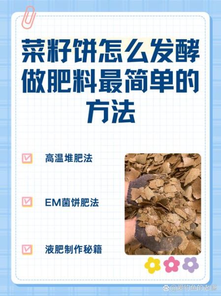 菜籽饼怎么发酵_菜籽饼可以直接施肥吗-第1张图片-山城妙识 菜籽饼怎么发酵_菜籽饼可以直接施肥吗-第1张图片-山城妙识