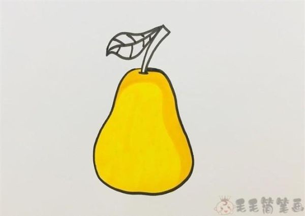 雪梨图片简笔画怎么画_雪梨简笔画步骤图解-第1张图片-山城妙识 雪梨图片简笔画怎么画_雪梨简笔画步骤图解-第1张图片-山城妙识