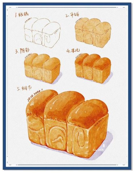 面包简笔画怎么画_面包涂色步骤-第2张图片-山城妙识 面包简笔画怎么画_面包涂色步骤-第2张图片-山城妙识