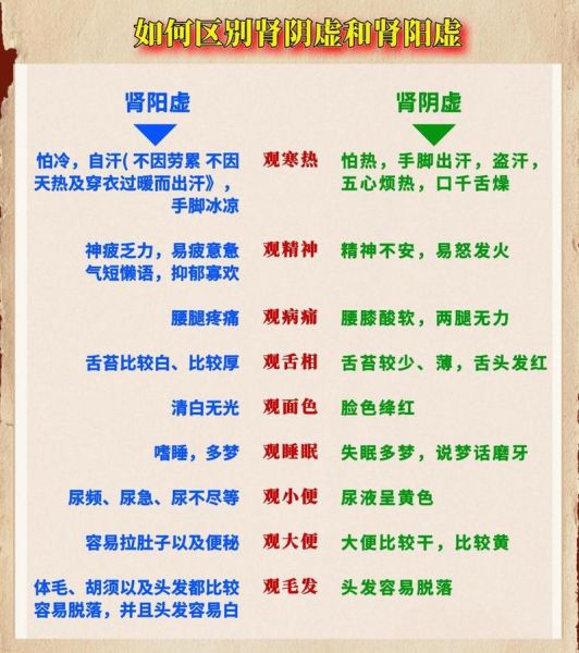 肾阳虚肾阴虚的区别_如何判断自己是哪种虚-第3张图片-山城妙识 肾阳虚肾阴虚的区别_如何判断自己是哪种虚-第3张图片-山城妙识