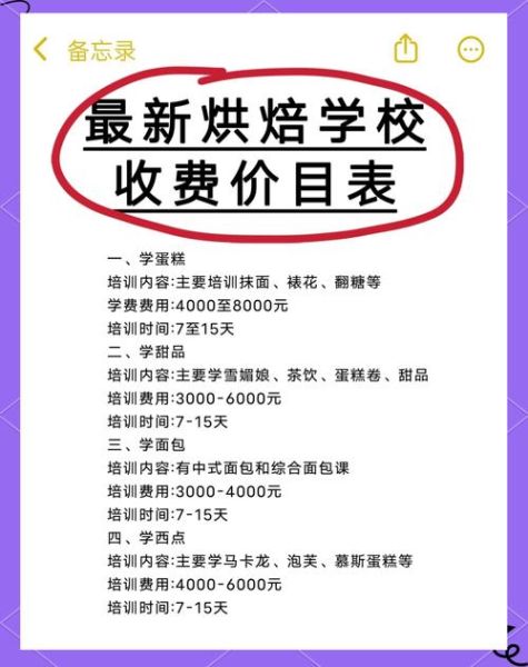 学蛋糕学费大概需要多少钱_零基础烘焙班费用明细-第1张图片-山城妙识