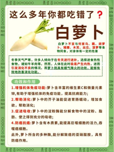 白萝卜的功效与作用_白萝卜的副作用有哪些-第1张图片-山城妙识