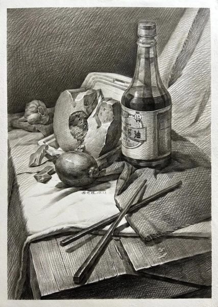 酱油瓶素描怎么画_酱油瓶素描教程-第2张图片-山城妙识