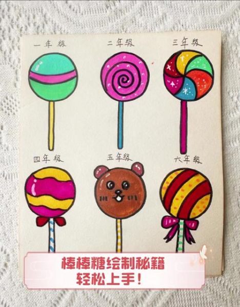 棒棒糖简笔画怎么画_可爱棒棒糖画法步骤-第1张图片-山城妙识