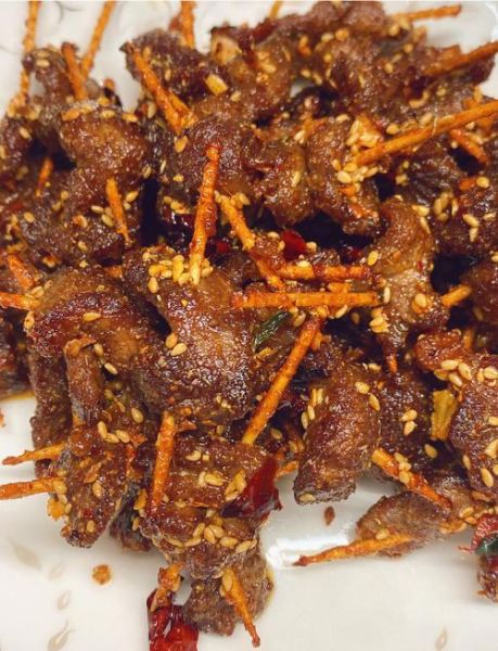 牛肉牙签肉怎么做好吃_牛肉牙签肉的做法大全-第1张图片-山城妙识
