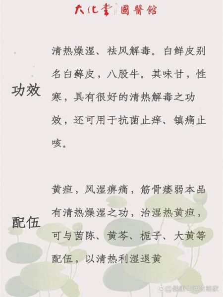 白鲜皮的功效与作用_白鲜皮主治哪些皮肤病-第3张图片-山城妙识