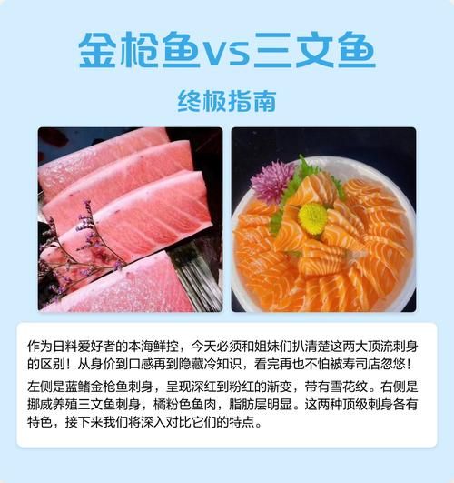 金枪鱼和三文鱼哪个好_营养价值区别-第1张图片-山城妙识
