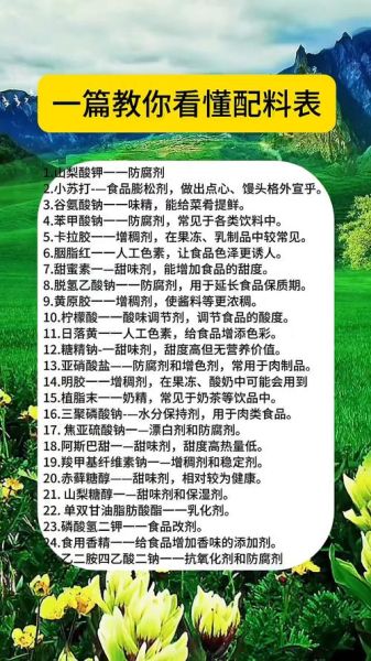 配料大全图片和名称_怎么快速记住-第2张图片-山城妙识