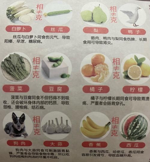 食物相克表可信吗_哪些食物不能一起吃-第3张图片-山城妙识